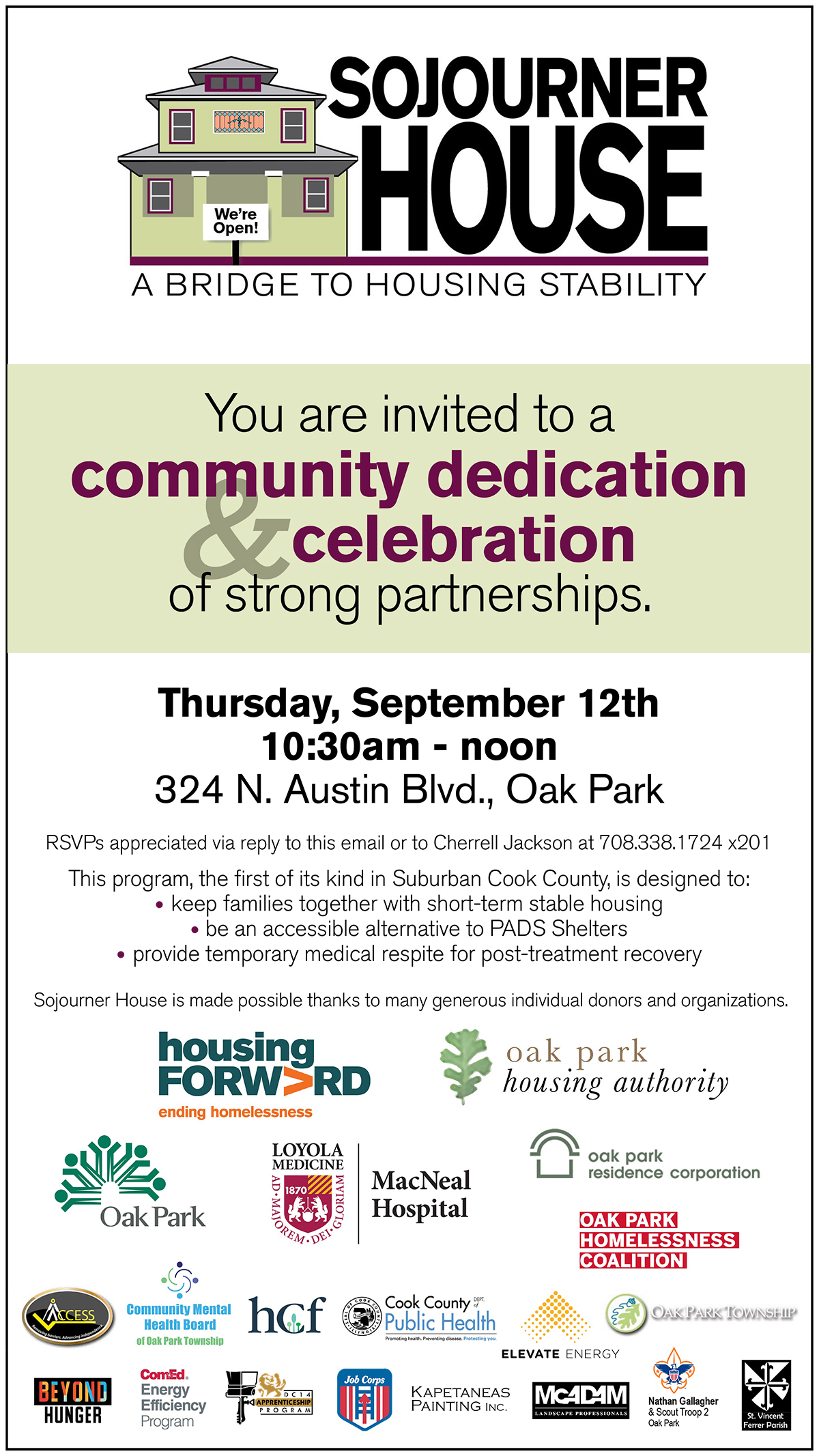 Sojourner House Community Dedication | Housing Forward